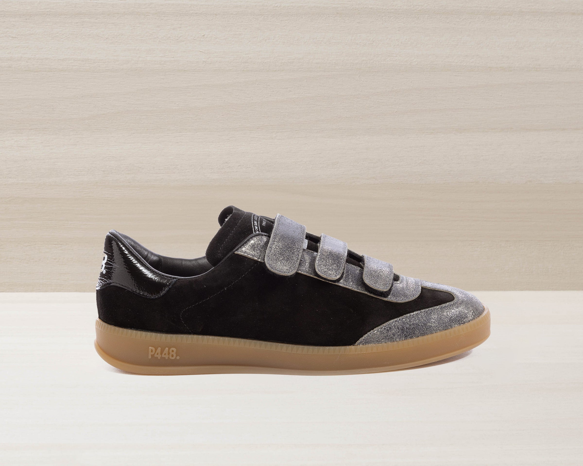 Monza Velcro Black Sneakers – P448®